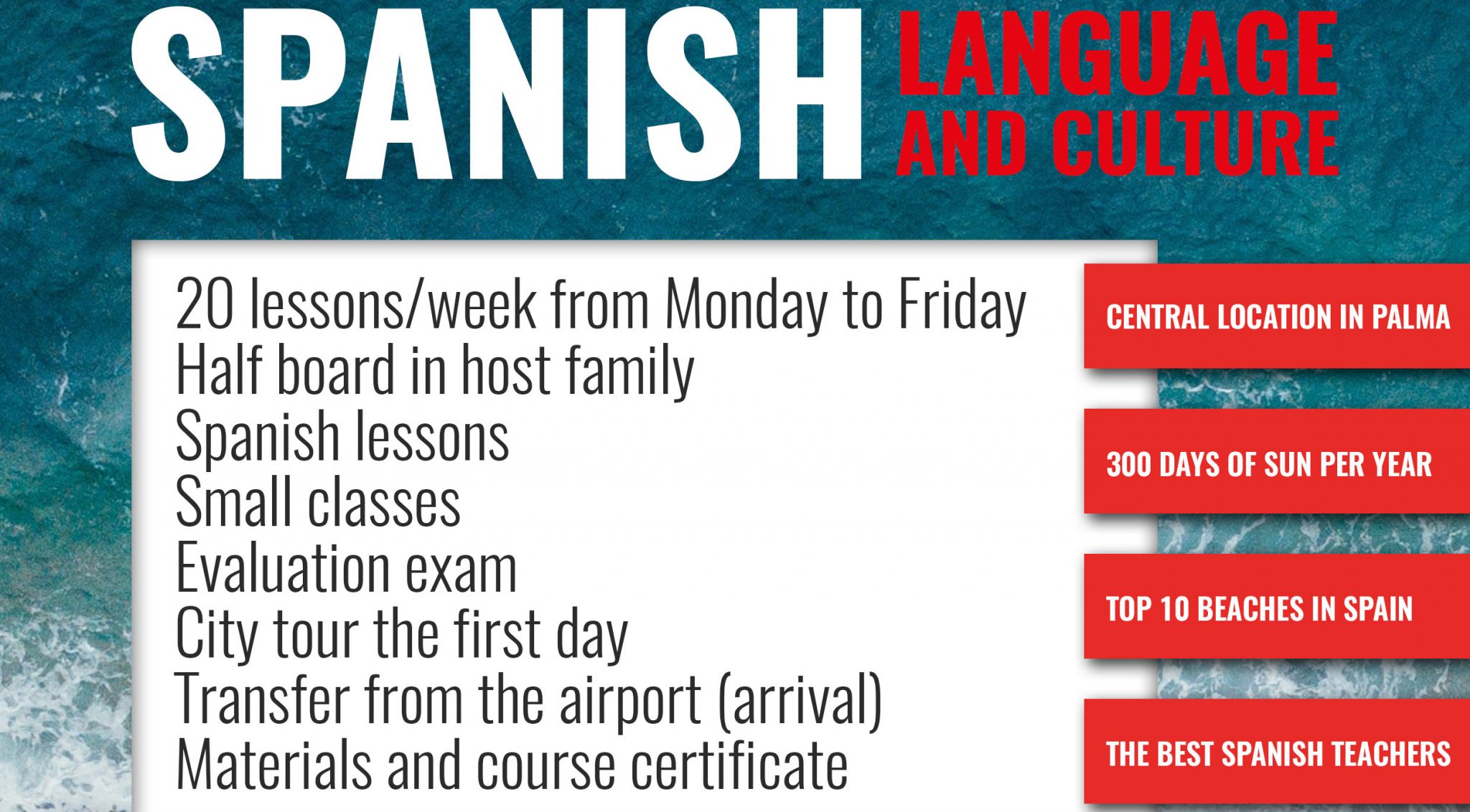 Intensive Spanish course · 20 classes/week in Mallorca - ELE USAL